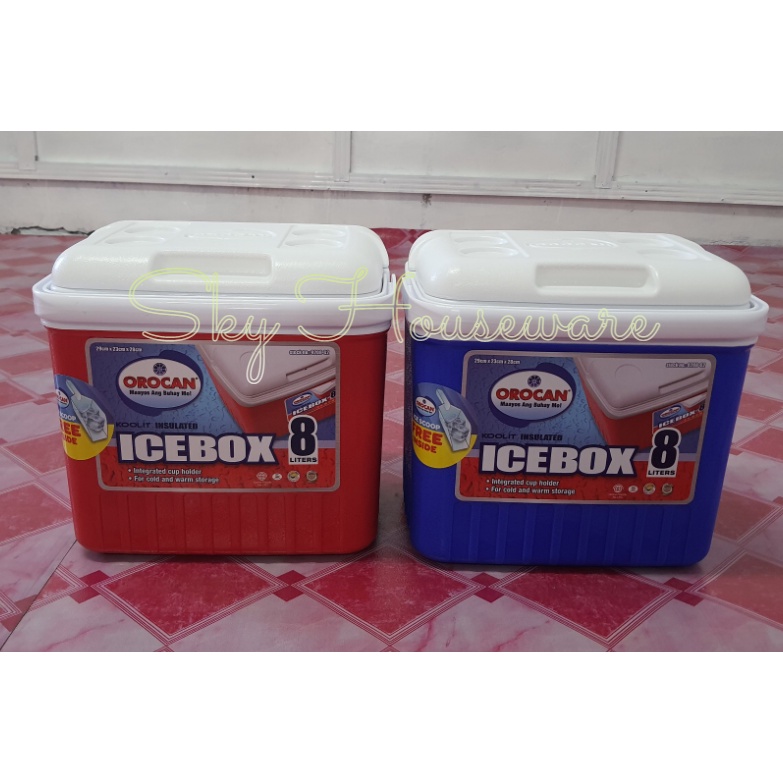 OROCAN 8 LITERS ICEBOX / STORAGE BOX (RED/BLUE COLOR, DEPENDING ON THE ...