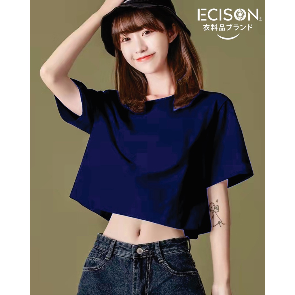 Ecison Crop top Plain for women girl tops for women cotton Crop top for ...