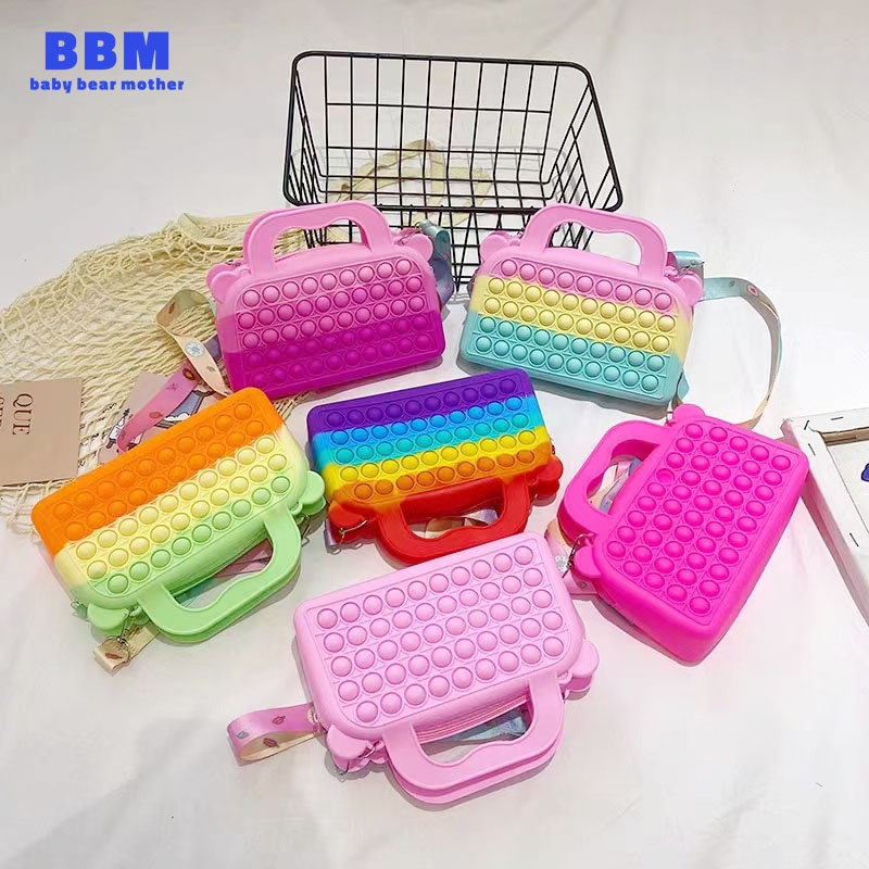 Pop It Bag for Girls Crossbody Sling Bags Fidget Toys Handbag Push ...