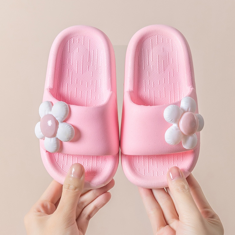 【TH.Baby】 Girl Fashion Slipper With flower Soft Sole Girls shoes Kids ...