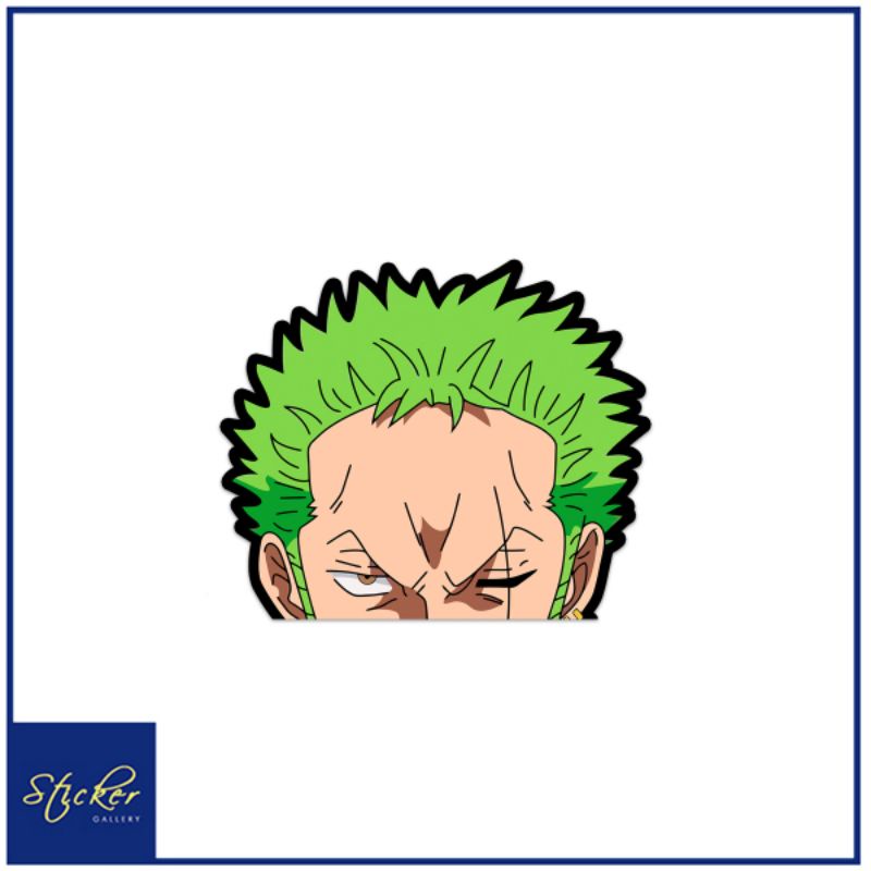 RORONOA ZORO ANIME PEEKER WATERPROOF STICKER | Shopee Philippines