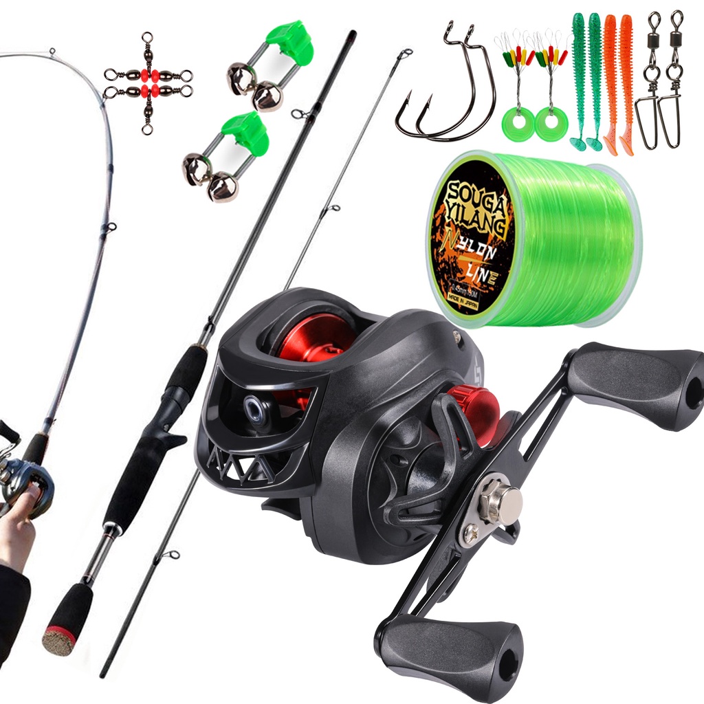 Fishing Rod and Reel Set Casting Fishing Rod Carbon Fiber Ultra with ...