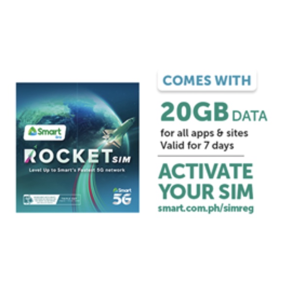 Rocket SIM with 20GB for 7 Days | Shopee Philippines
