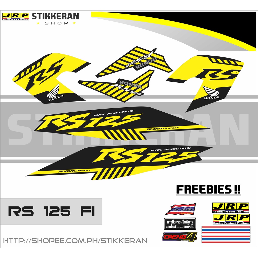 HONDA RS 125 FI STOCK NEW STOCK DECAL | Shopee Philippines