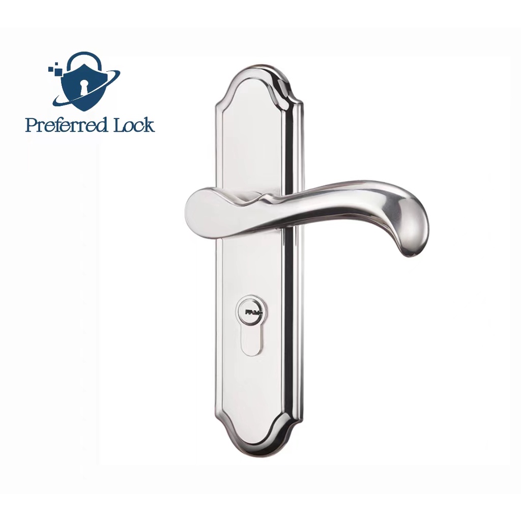 Preferred Lock 304 Stainless Steel Door Lock Set Silent Knob Anti-Theft ...