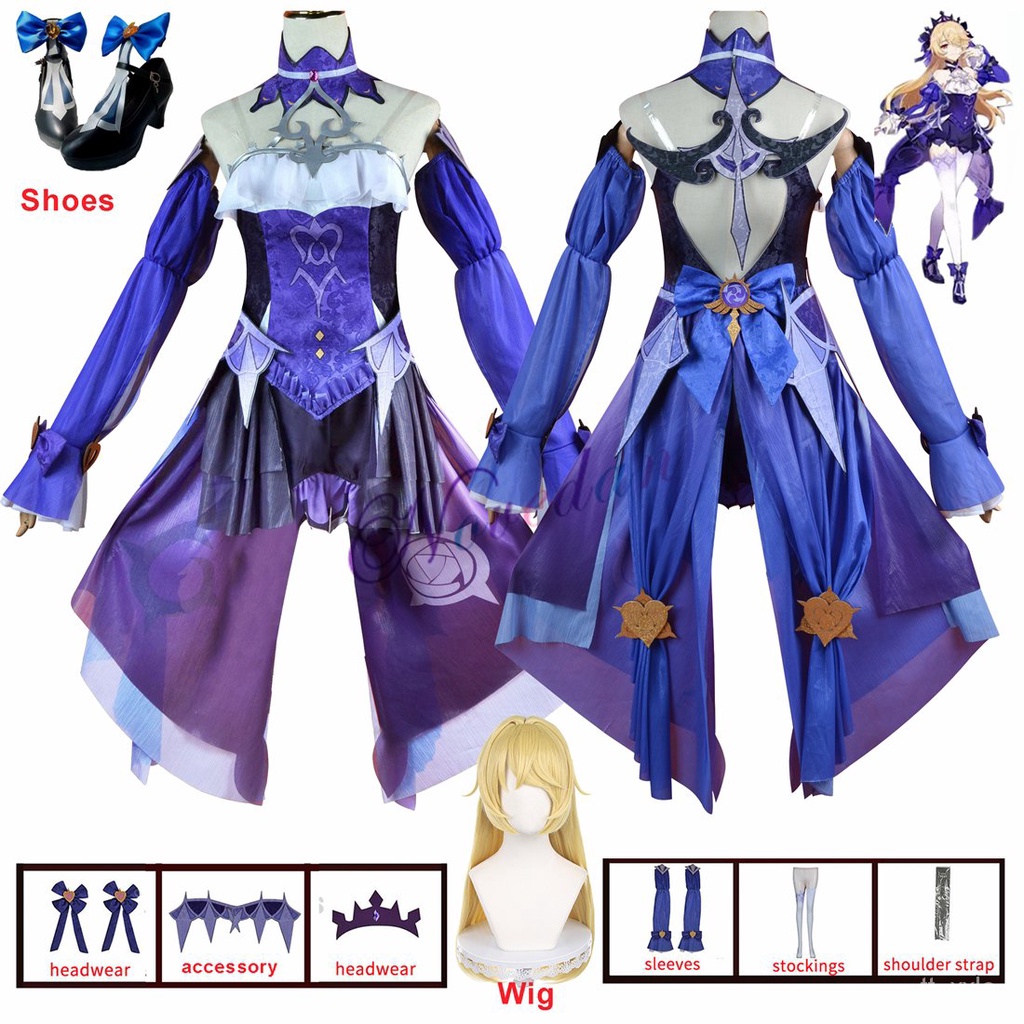 Genshin Impact Full Set Fischl Cosplay Costume New Skin Ein ...