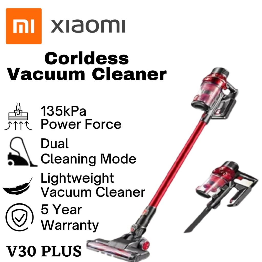 Vacuum cleaner V30 PLUS high suction power, wireless vacuum cleaner ...
