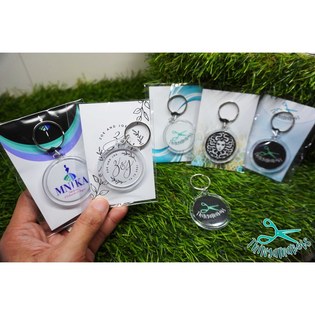 Custom ACRYLIC KEYCHAINS in Custom Packaging (MINIMUM OF 10 PCS ...