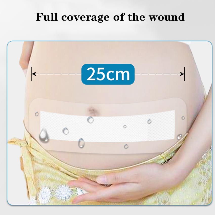 5PCS Waterproof Adhesive Wound Dressing Shower Medical Patch Caesarean ...