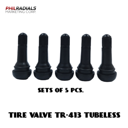 Tire Valve Sets of 5 pcs. Tubeless TR-413 Made in Germany | Shopee ...