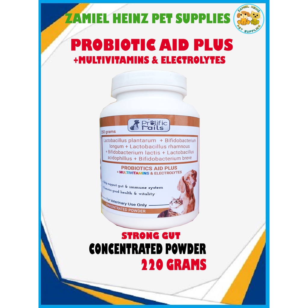 Prolific Tails PROBIOTICS AID PLUS +Multivitamins & Electrolytes ...
