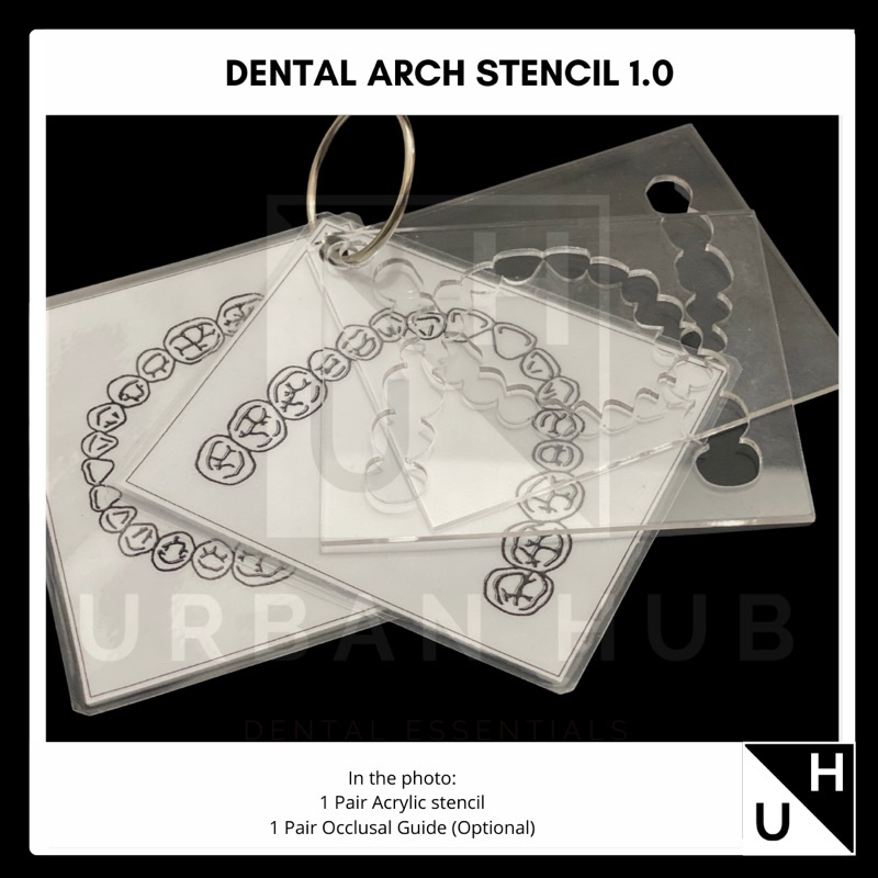 MULTIPURPOSE DENTAL ARCH TRACER STENCIL FOR RPD DESIGNING OCCLUSION ...