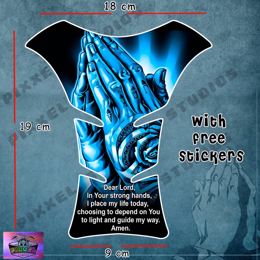 COWLING PRAYER HAND (UNIVERSAL STICKER) | Shopee Philippines