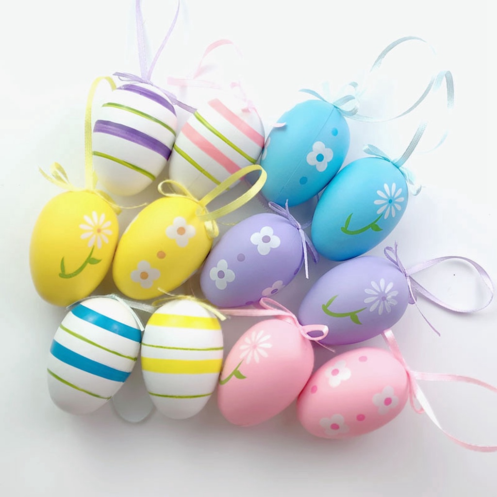 [sparkfire1] 12Pcs Hanging Artificial Eggs Easter Egg for Photography ...