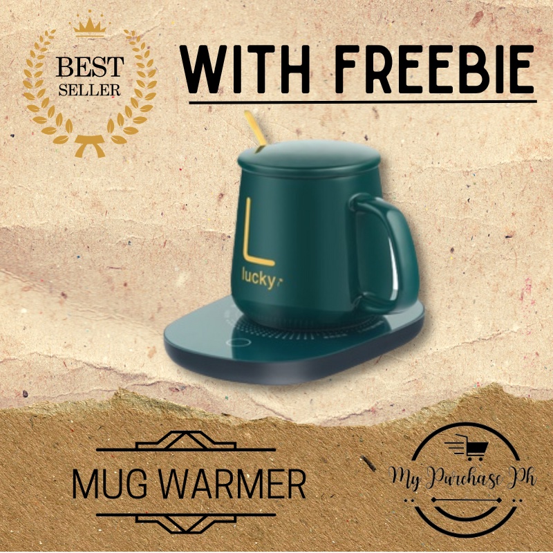 MYPURCHASEPH Coffee Mug Warmer Smart Mugs Electronic Warmer Constant Temperature Cup Ceramic Mug ...