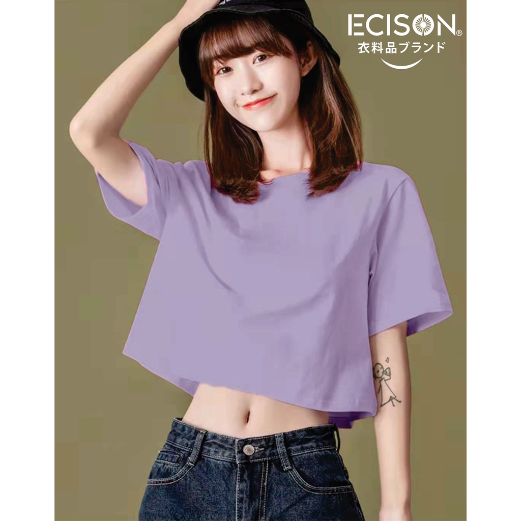 Ecison Crop top Plain for women girl tops for women cotton Crop top for ...