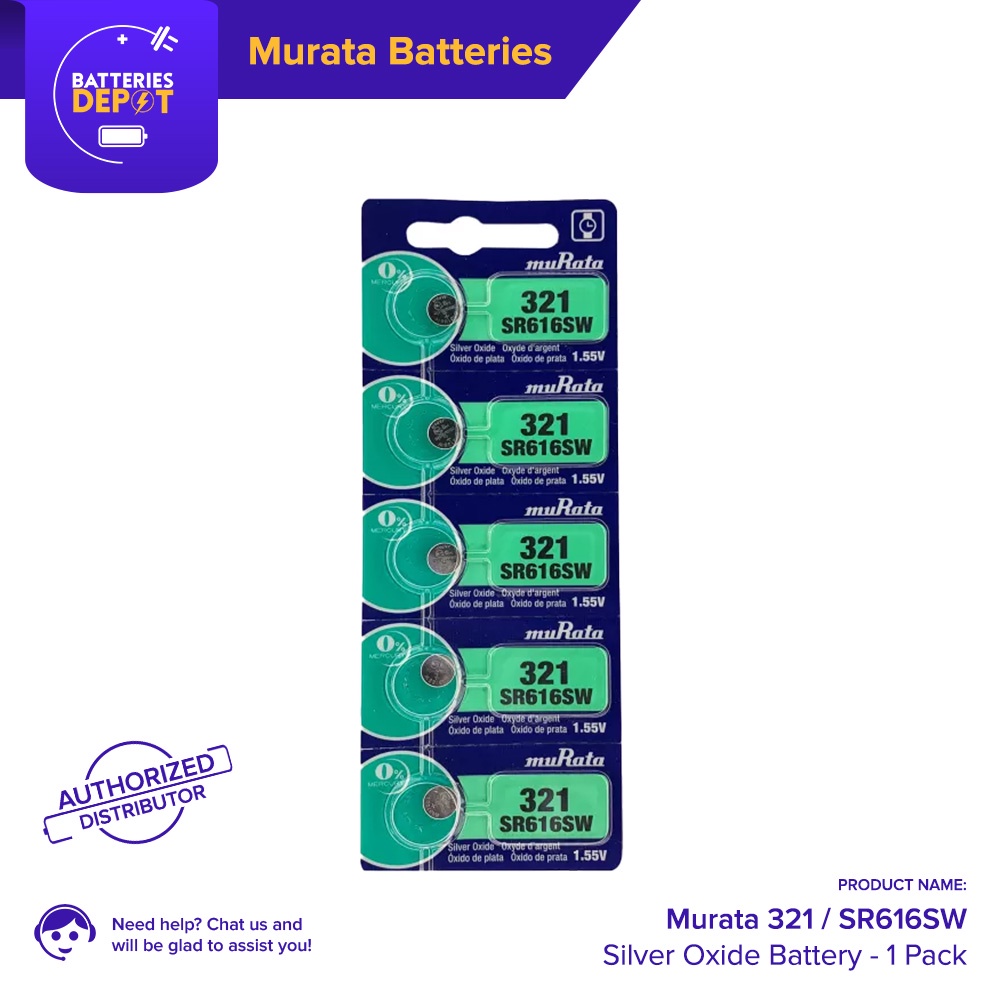 Murata Silver Oxide 321 SR616SW Battery | Shopee Philippines