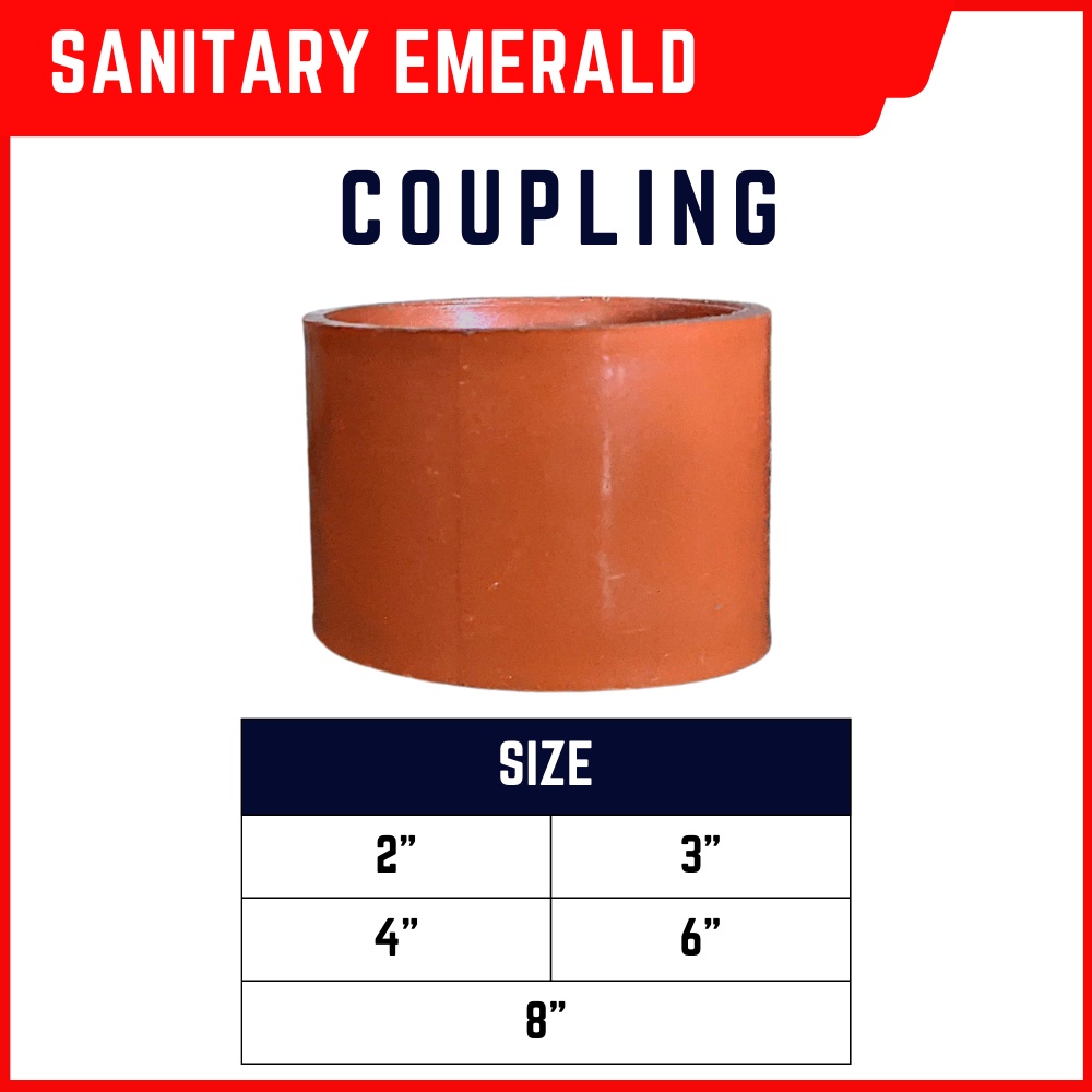 Sanitary PVC Fittings Emerald Coupling (Sizes: 6",8") Sold per pc ...