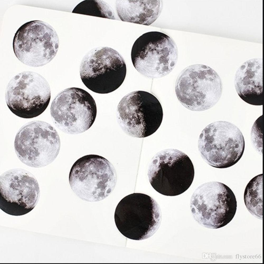 (12 Pieces) Vintage Stickers - MOON for Journaling, Scrap Booking, DIY ...