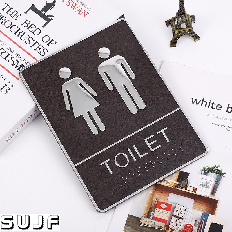 【Toilet Sign】 Plate Men & Women WC SymbolBathroom Toilet Door Sign for ...