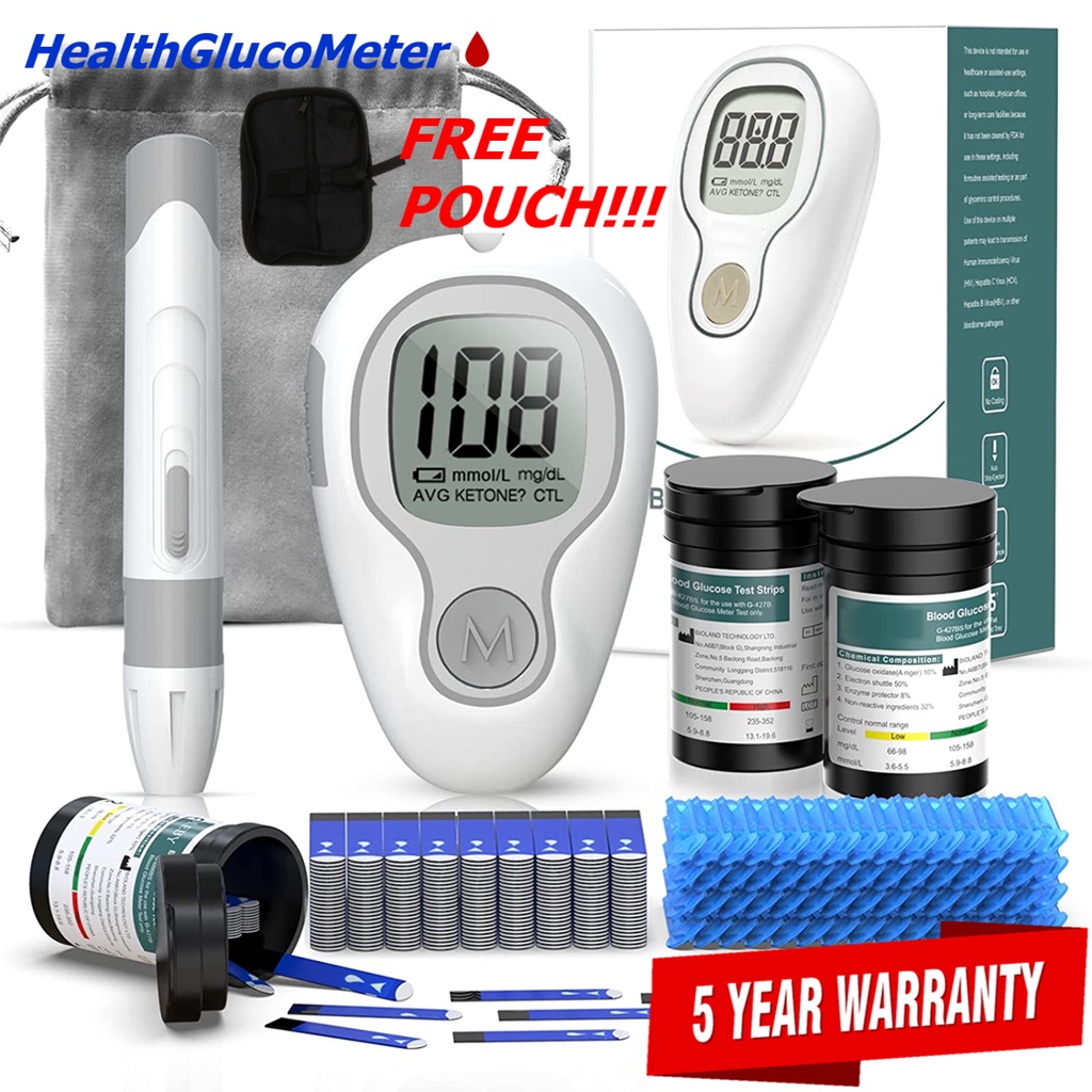 NewAnt Lifetime Warranty Blood Sugar Test Kit with 50pcs Strip and ...