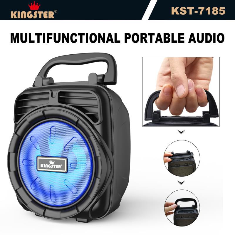 Kingster KST-7185 4 Inch Portable Wireless Speaker with Phone Holder ...