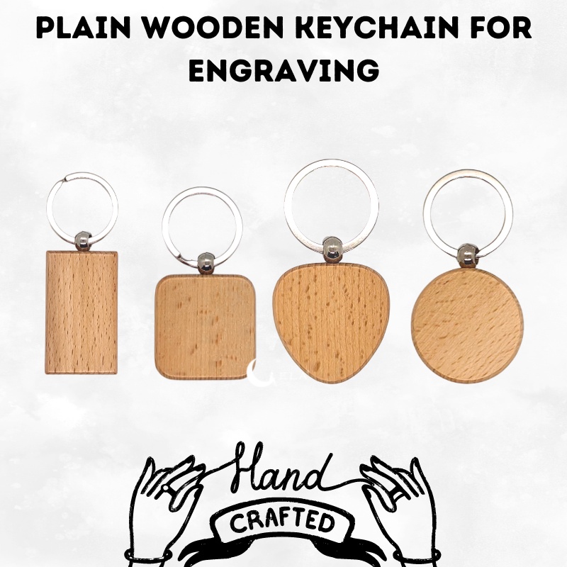 Plain Wooden Keychain for Engraving | Shopee Philippines