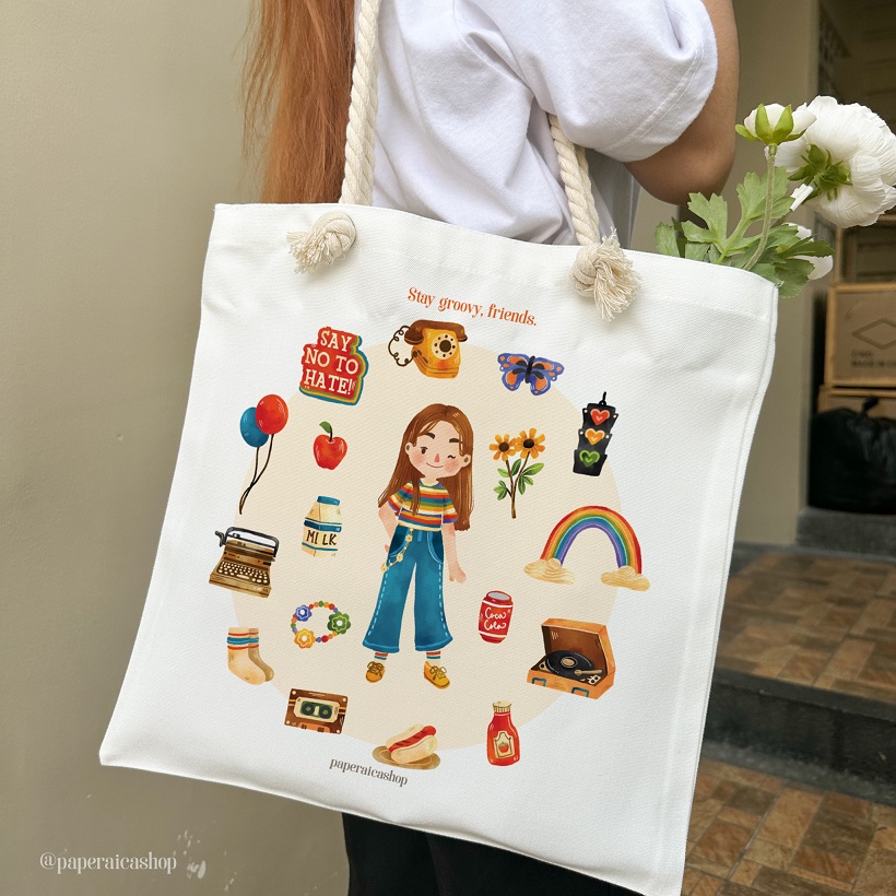 MAICA SERIES Deco Tote Bags, Cloth Bags, Canvas Bag, Cozy Bags, Tote ...