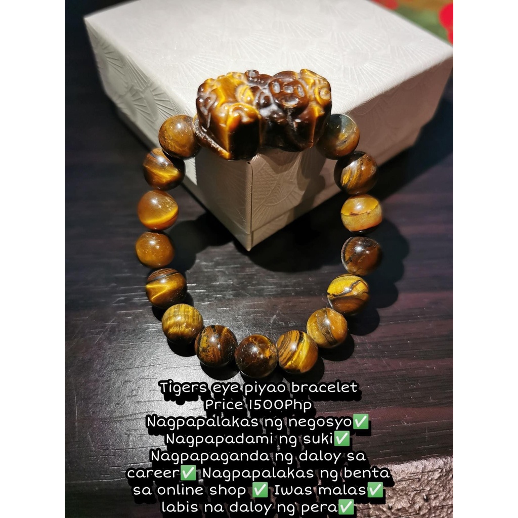 LUZESSENCIA’S ROYALTY Tiger Eye Piyao Bracelets ,Nagpapalakas ng ...
