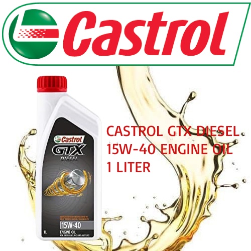 Castrol GTX Diesel 15W-40 Engine Oil 1 Liter | Shopee Philippines