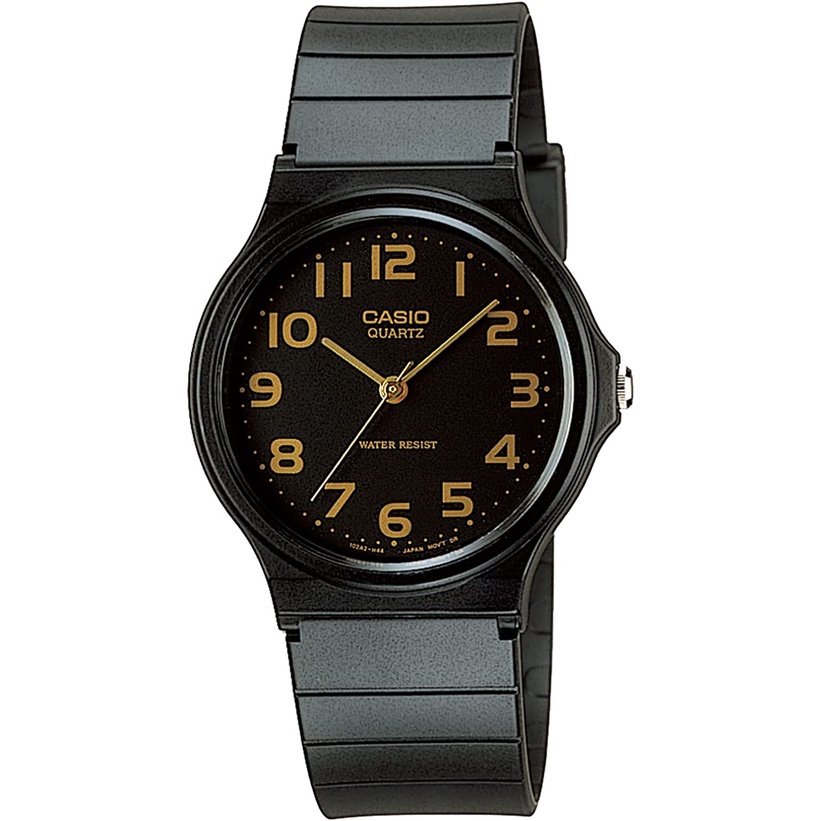 Casio Standard analog watch Black Gold color MQ-24-1B2LJF, Casio ...
