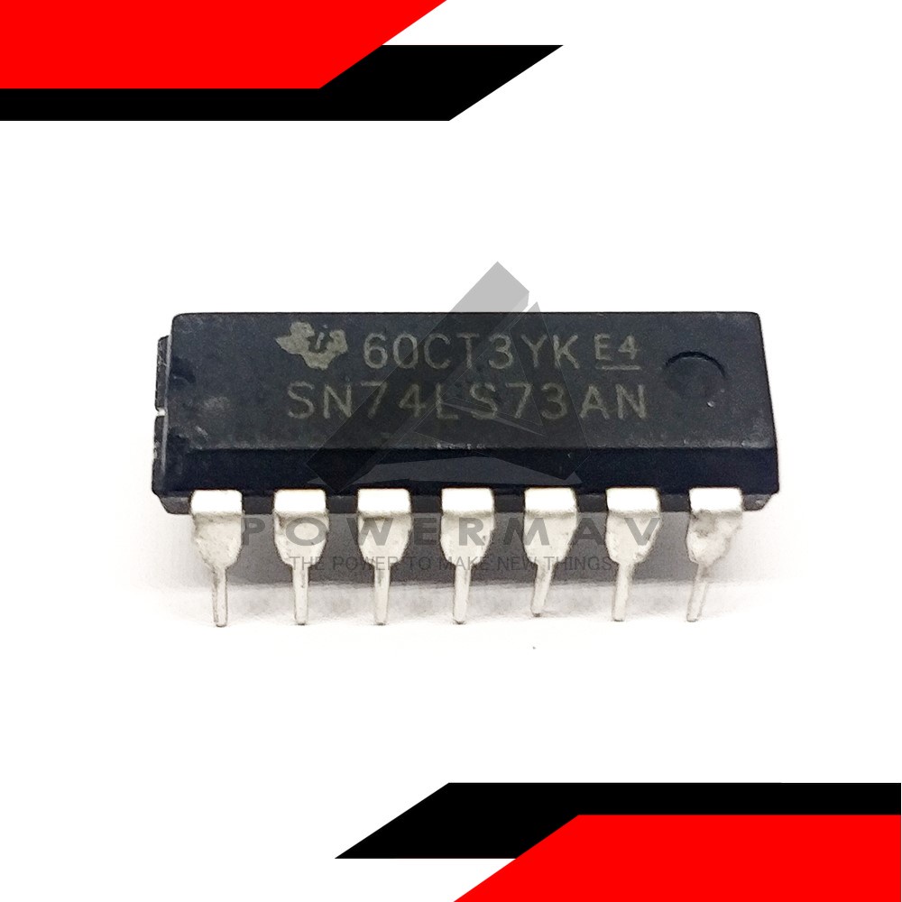 original 74ls73 dip ic dip14 sn74ls73n sn74ls73 7473 dual in line positive pulse triggered JK ...