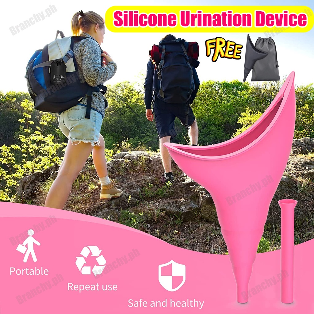 【COD】Female Silicone Urination Device Urinal Funnel Urine Cups Portable Urinal Standing Up To ...