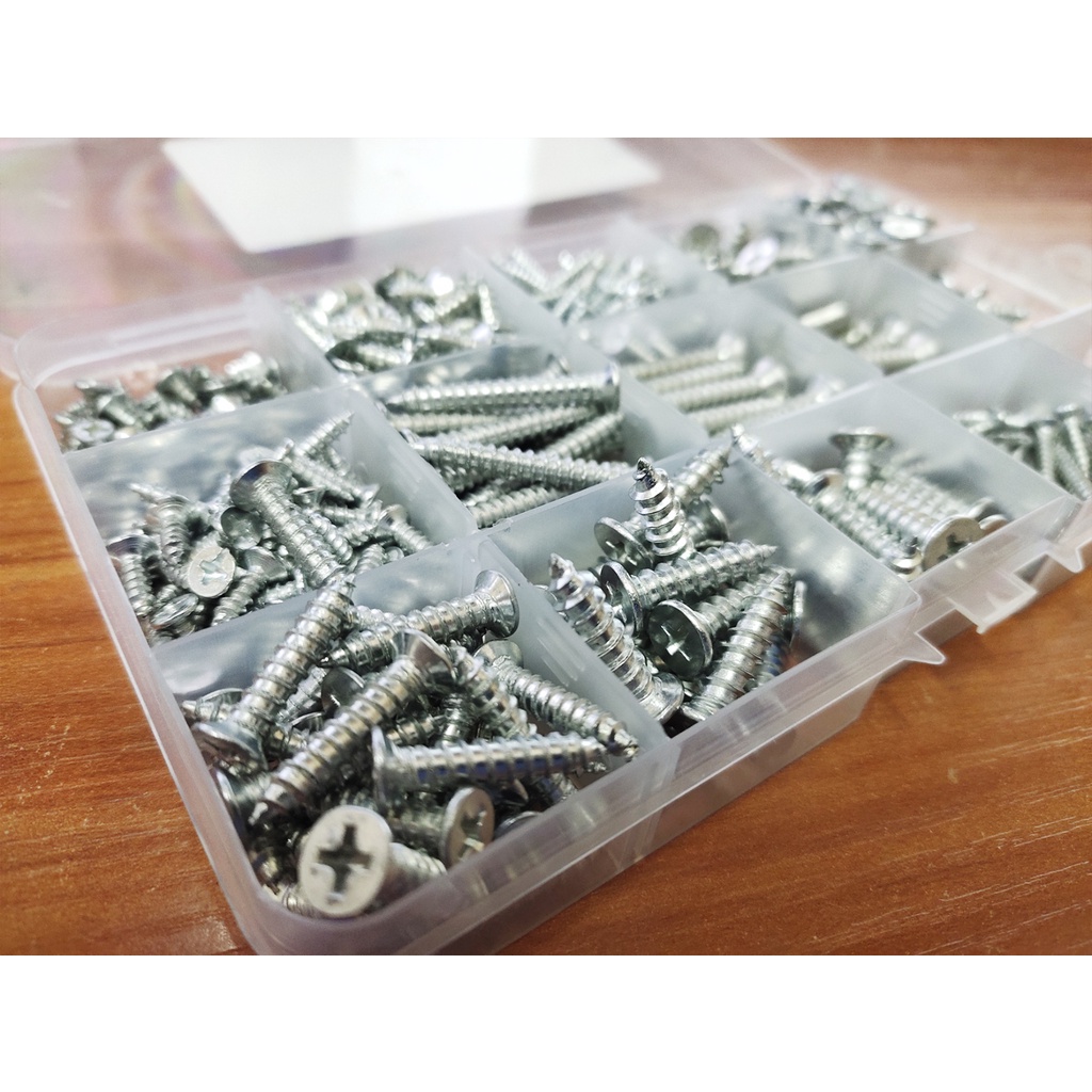 Blue Rae Fashion Compartments Clear Plastic Storage Box/Screw Organizer ...