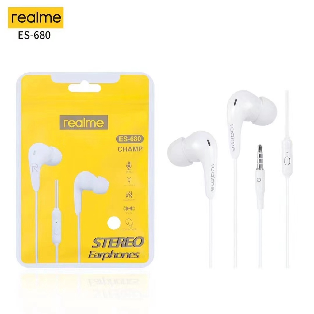 NEW REALME 3.5mm HIFI Universal Headset Over Ear 1.2mm Earphones ...