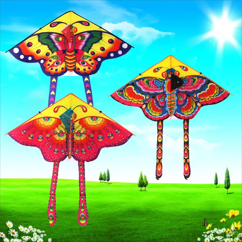 125cm Huge butterfly kite Colorful Butterfly Flying Kite Children ...