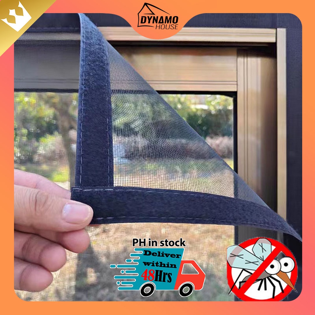 Anti Insect Mosquito Window Curtain DIY window mosquito net fly Velcr ...