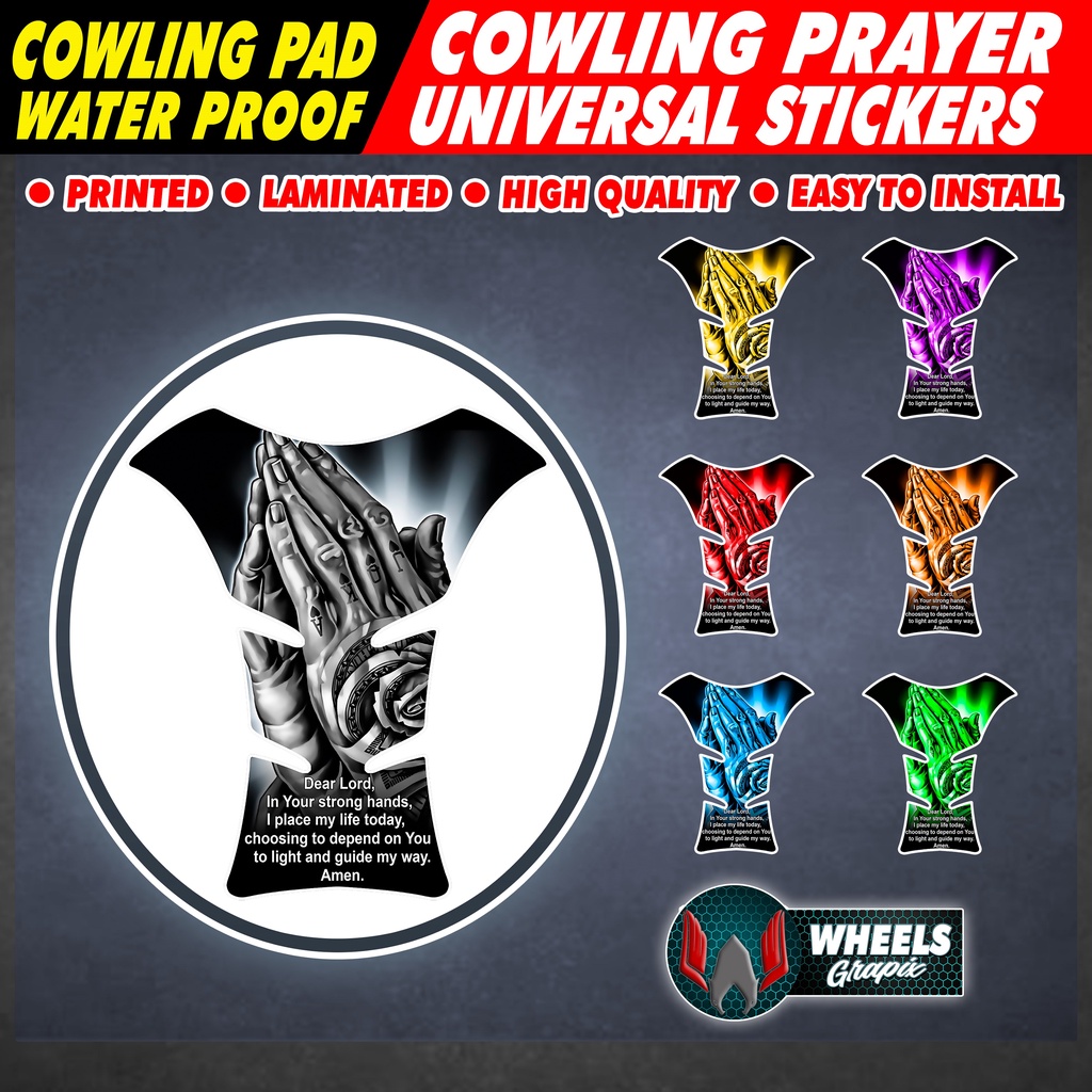 Cowling Prayer Laminated Sticker (Universal) | Shopee Philippines