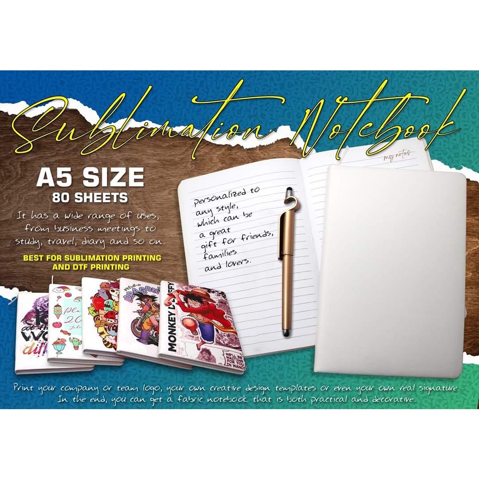 Sublimation Notebooks A5 SIZE for Printing | Shopee Philippines