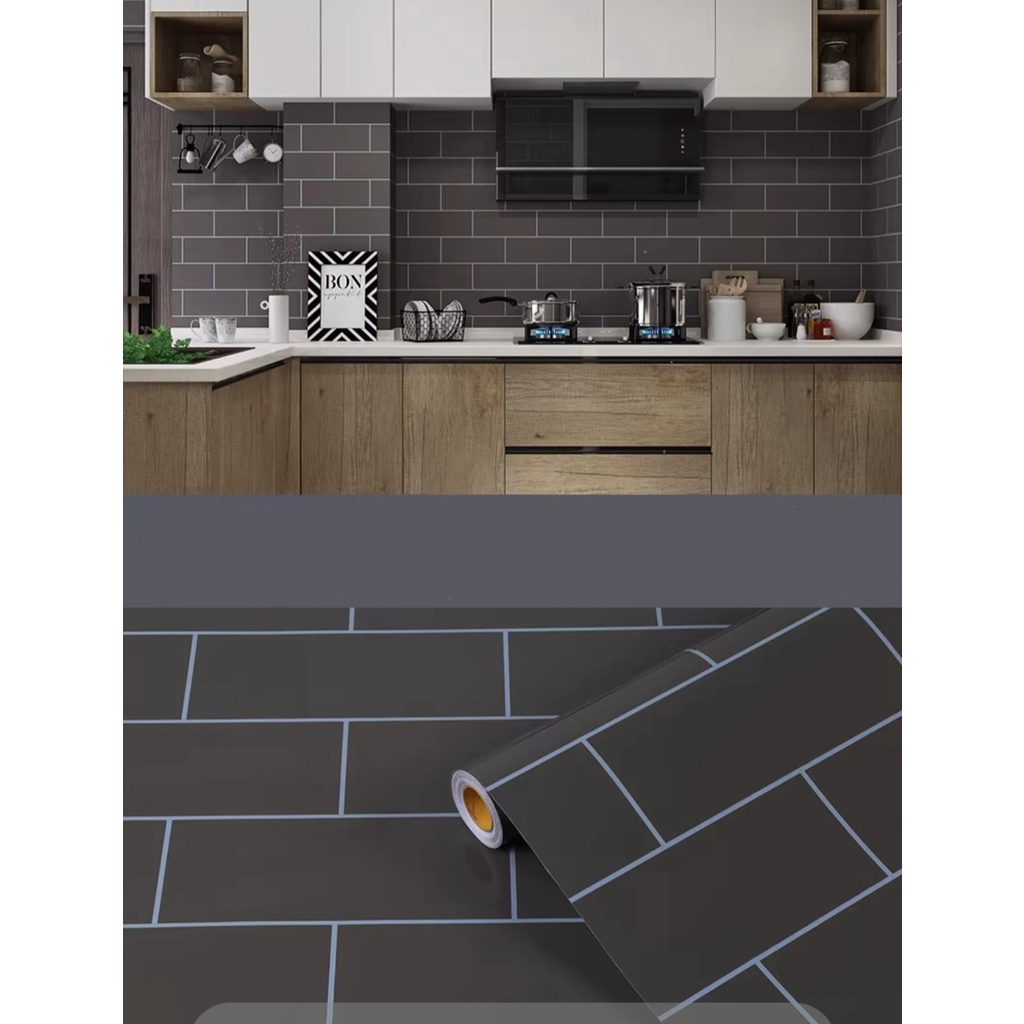 Kitchen oil-proof stickers waterproof fireproof adhesive Stove cabinets ...