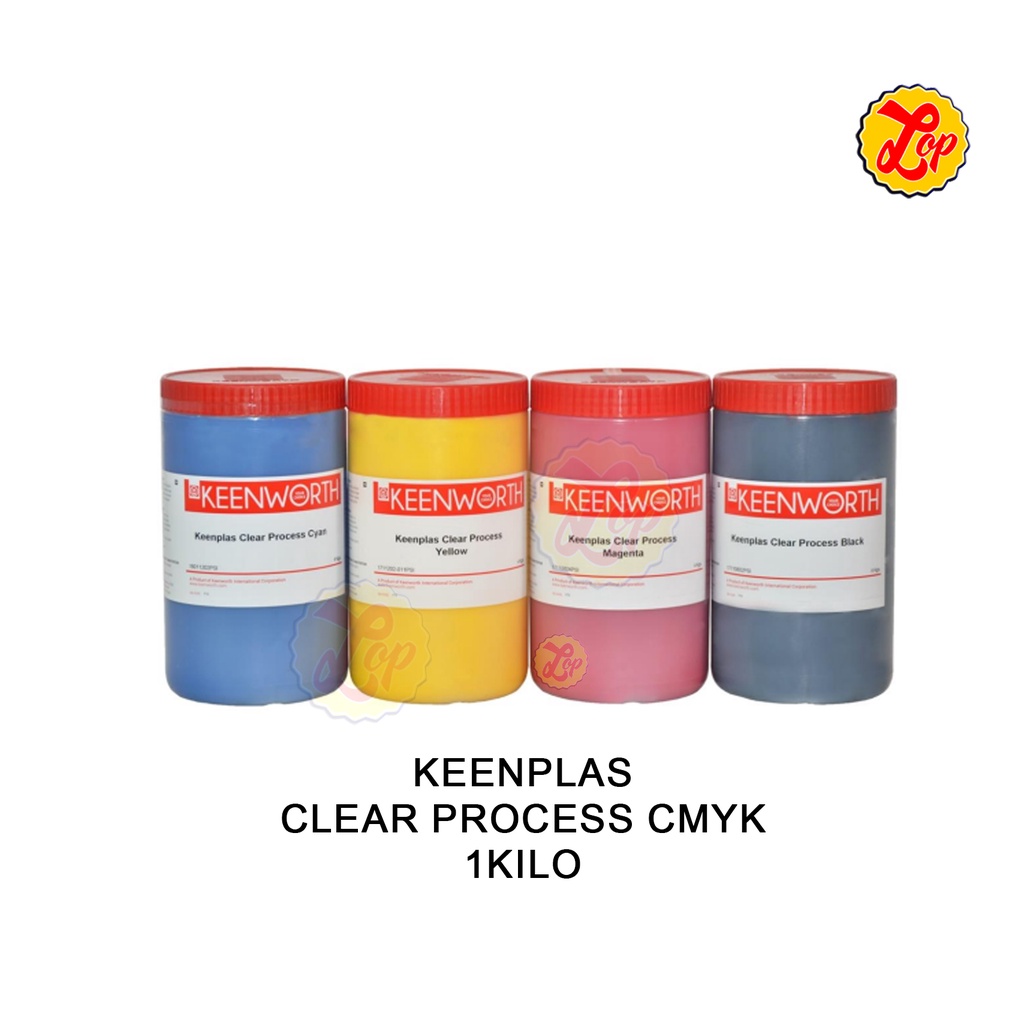 Plastisol Ink - Keenworth Keenplas Clear Process colors CMYK | Shopee ...
