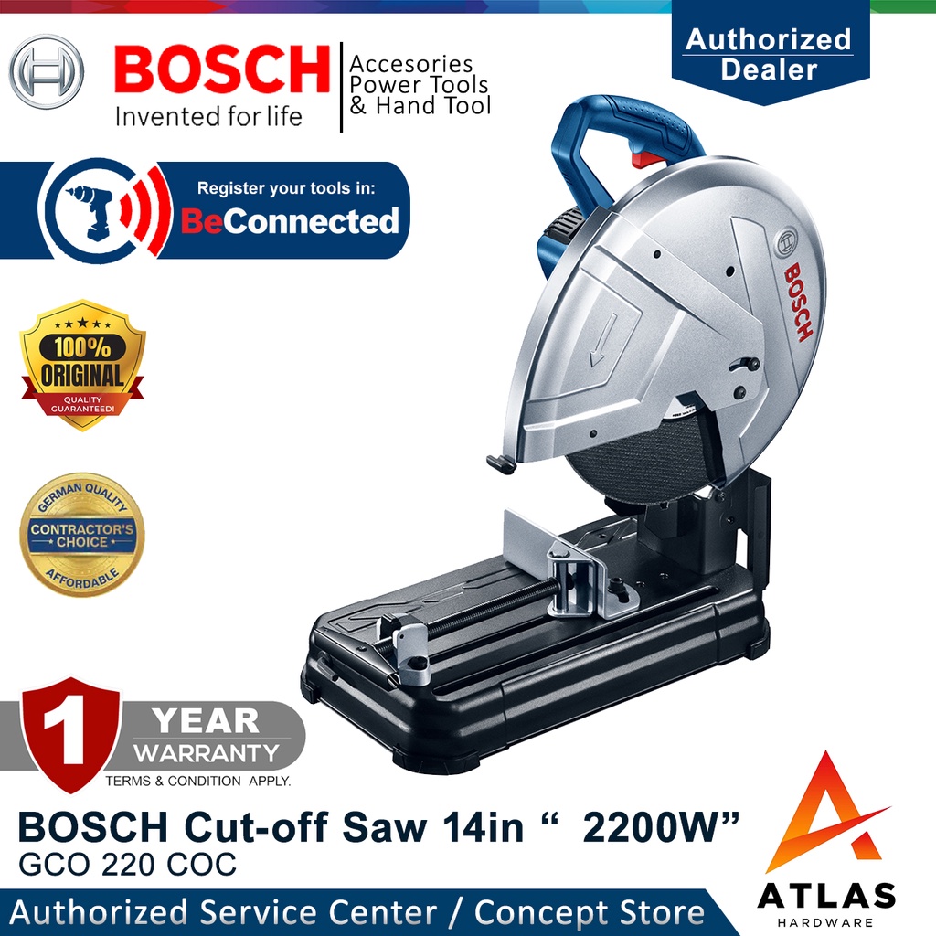 Bosch Cut Off Saw GCO 220 w/ cutting Blade COC | Shopee Philippines