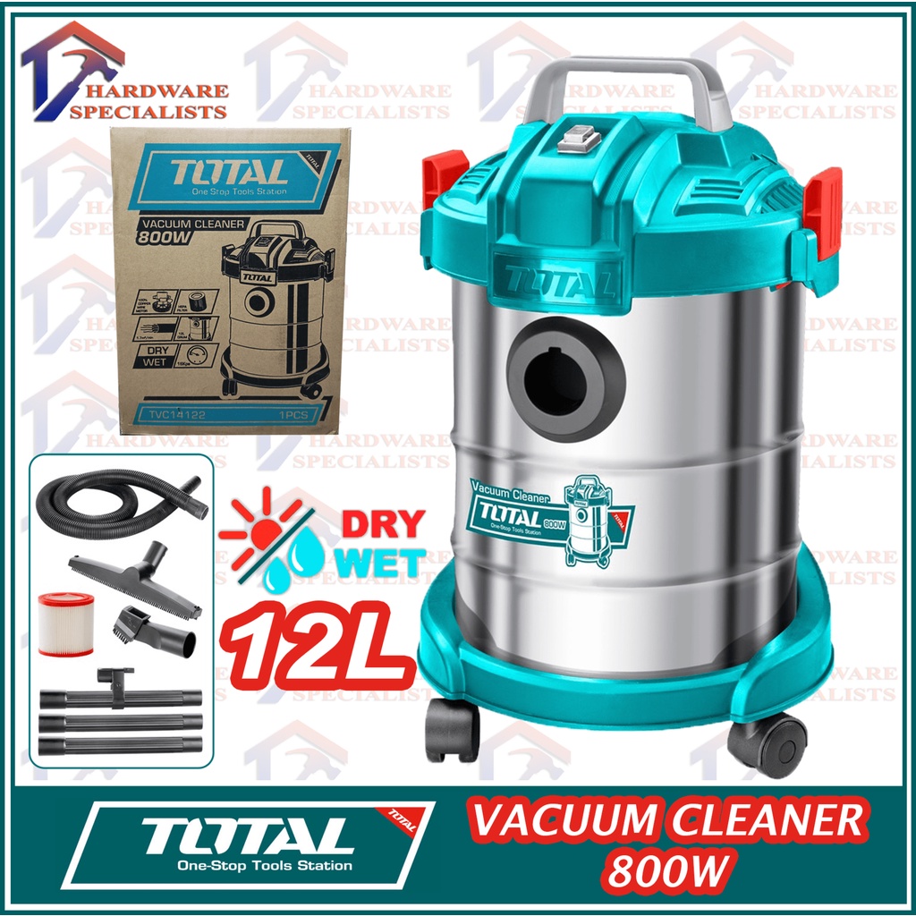 Total Vacuum Cleaner Wet and Dry 12L 800W TVC14122 Original Authentic | Shopee Philippines