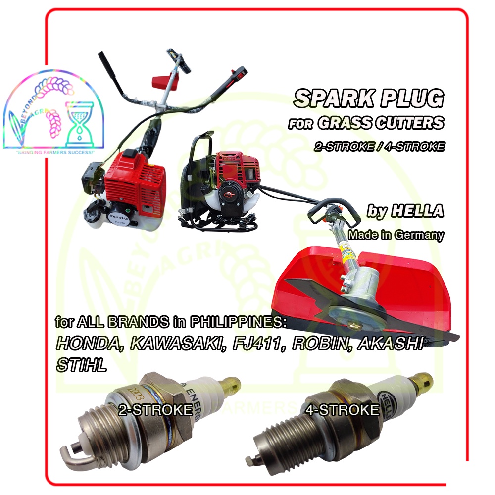 Spark plug for grass cutter 2 and 4 stroke ALL brand Honda Robin ...