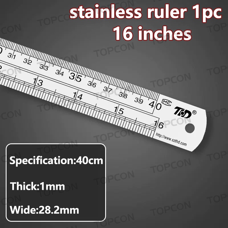 Metal ruler stainless steel ruler drawing measuring tool 6 ", 8", 10 ...