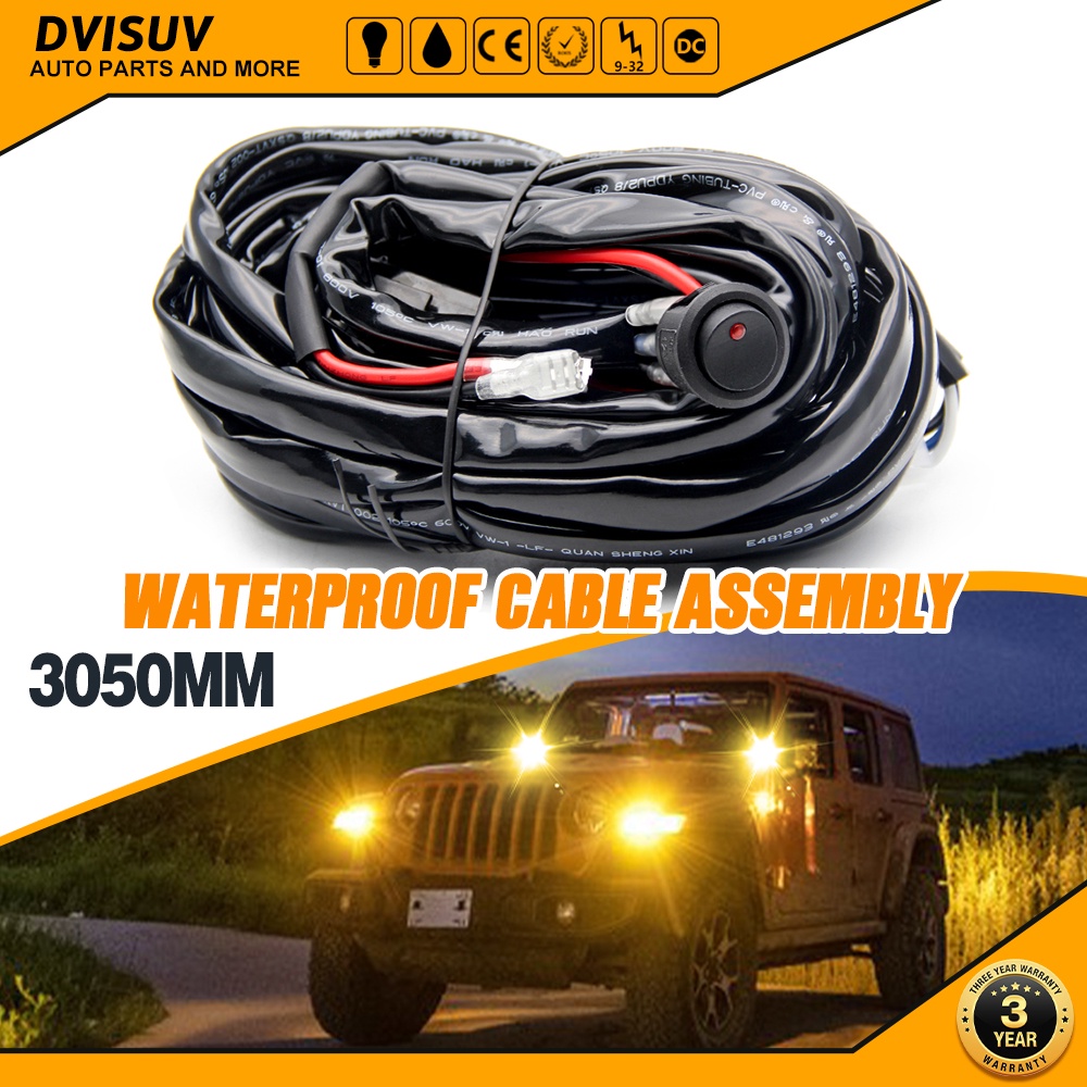 Driving Fog Lights Lamp Wiring Harness Relay Loom LED Light Bar Cable ...