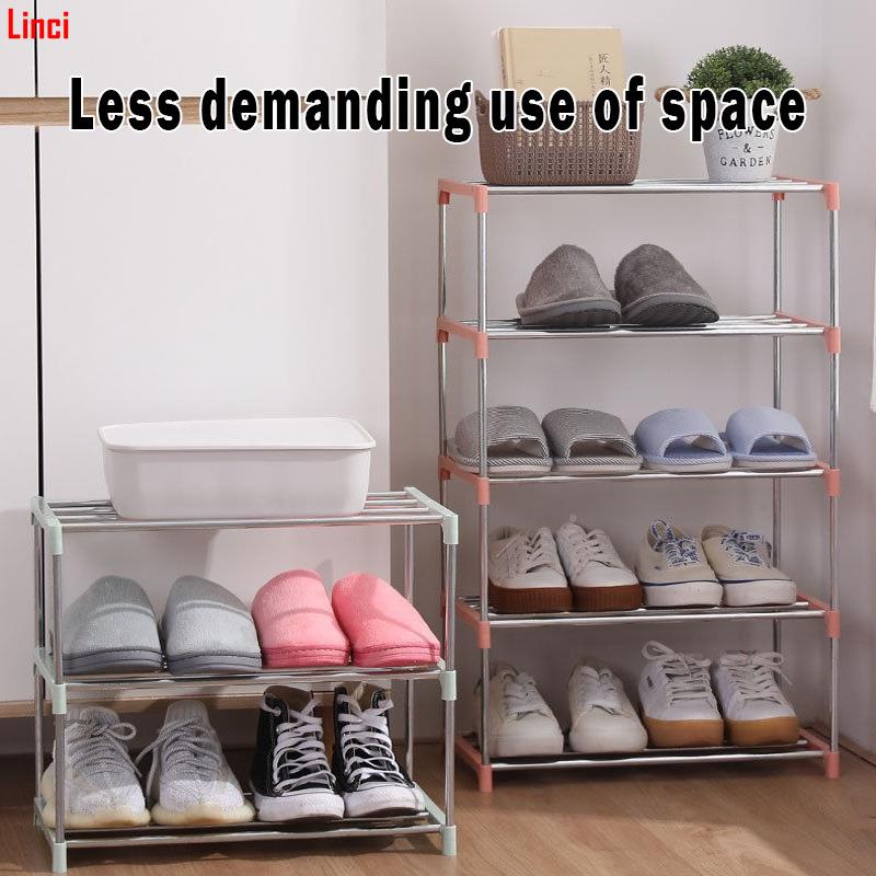 【COD】2/3/4/5 Layer Metal Shoe Rack Multifunctional Shoe Rack Simple ...