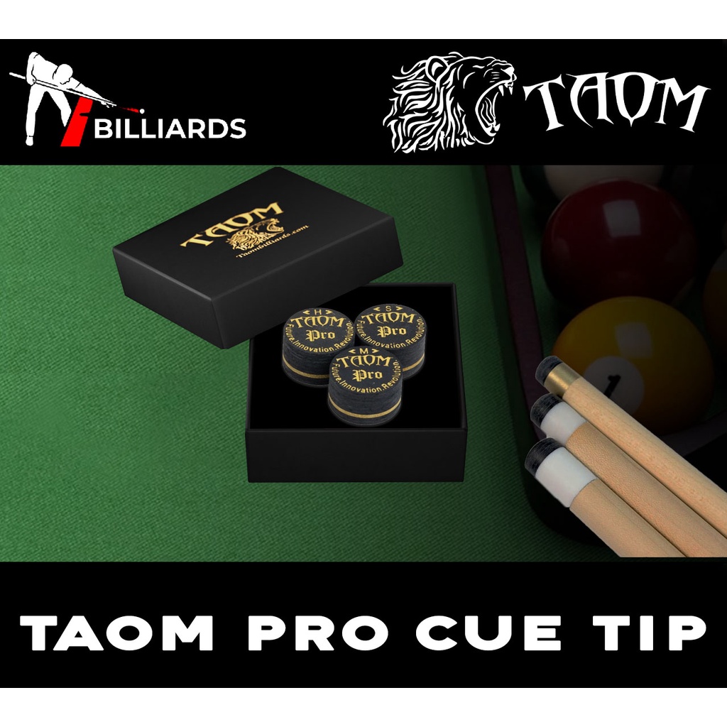 Taom PRO Leather Cue Tips for Pool Cues Billiard Billiards 1pc TIP NANG ...