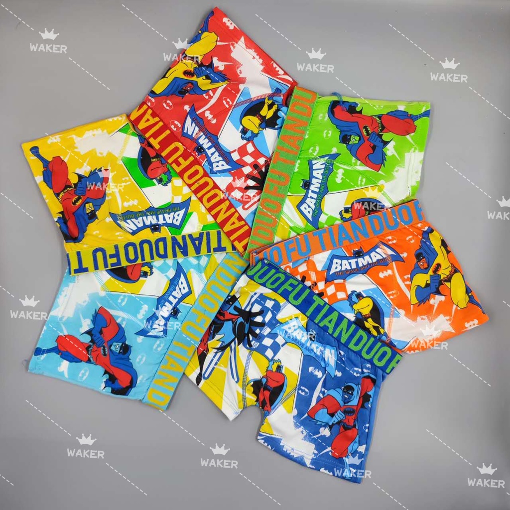 BK-00010 COD 12/6Pieces Character Boxer Shorts Kids Boys Briefs ...