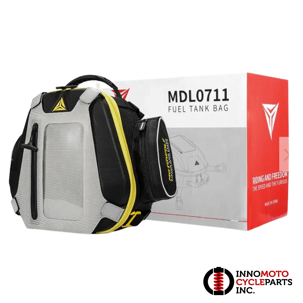 Motowolf Tank Bag 6.5L NYLON BLACK YELLOW/GRAY - MDL0711 | Shopee ...